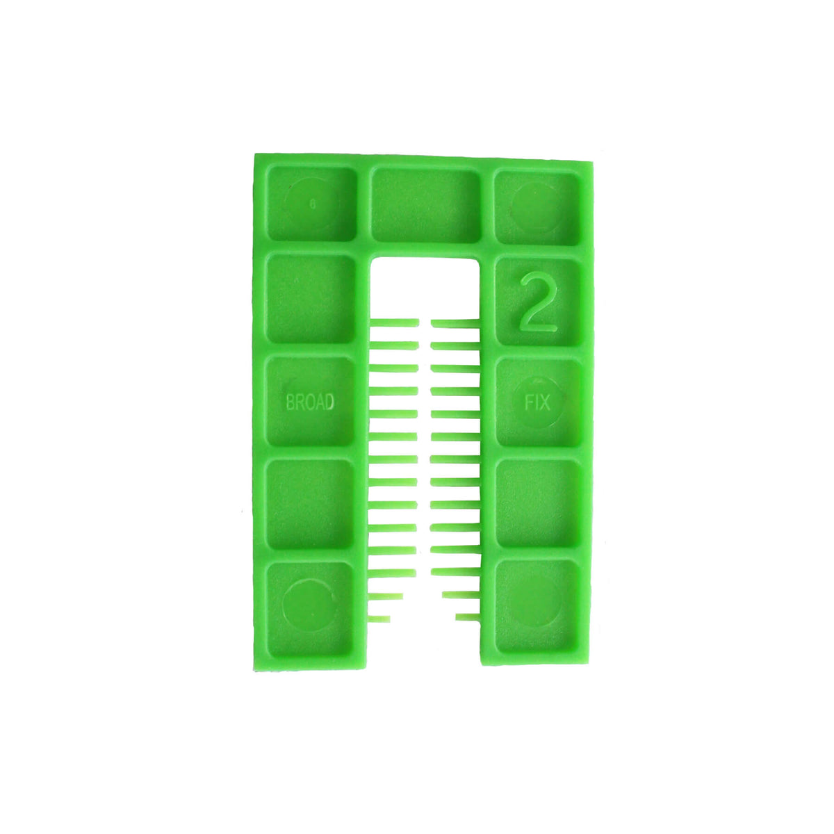 BROADFIX Medium Square End Shims 75 x 50mm 2mm Green. Box of 500 ...